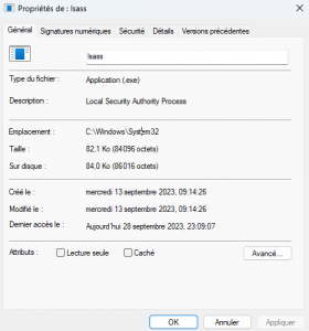 Process Windows et fichiers systemes : lsass.exe ( Local Security ...