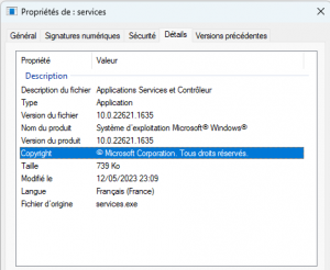 Process Windows et fichiers systèmes : services.exe ( Service Control ...